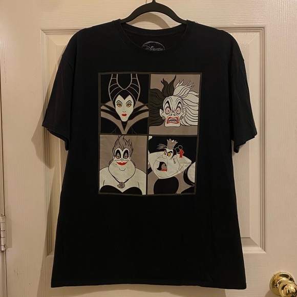 Disney | Shirts | Disney Lady Villians Tee Maleficent Cruella Ursula Queen Of Hearts | Poshmark